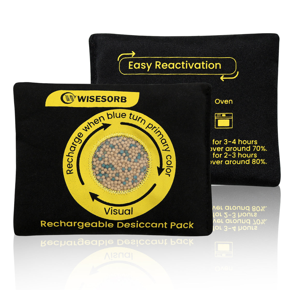 100g Black Desiccant Bags with Indicating Molecular Sieve Desiccant ...